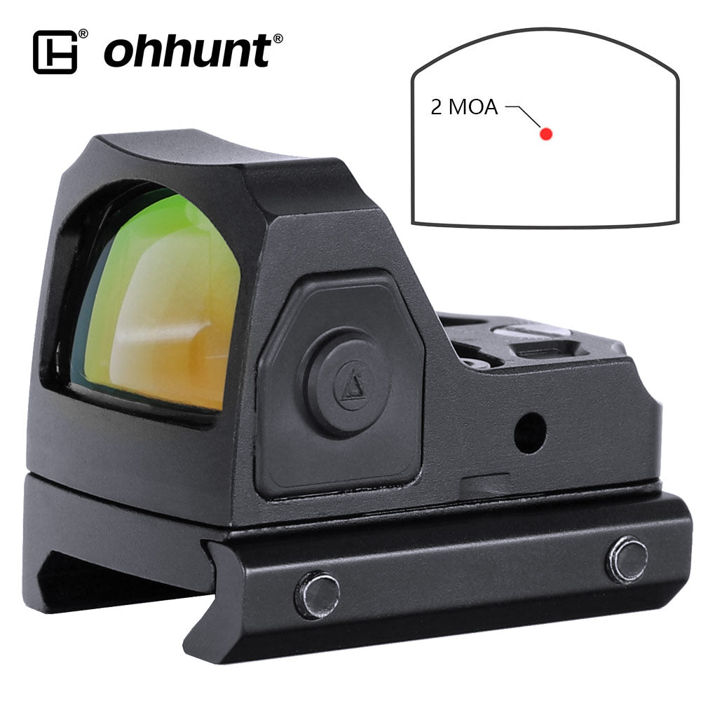 ohhunt® 2 MOA Shake Awake Micro Red Dot Sight 12x Illumination Setting