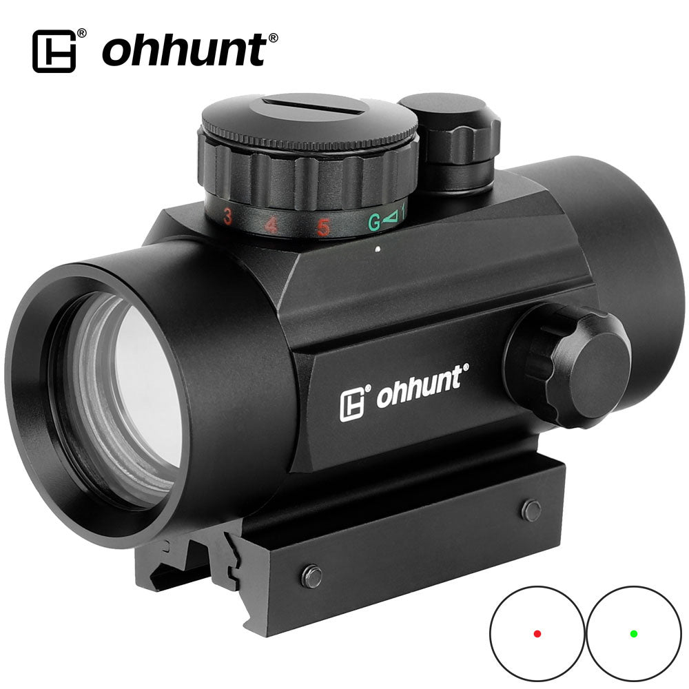 ohhunt Compact 1X30 Red green Dot Sight Low Power fit Picatinny and do