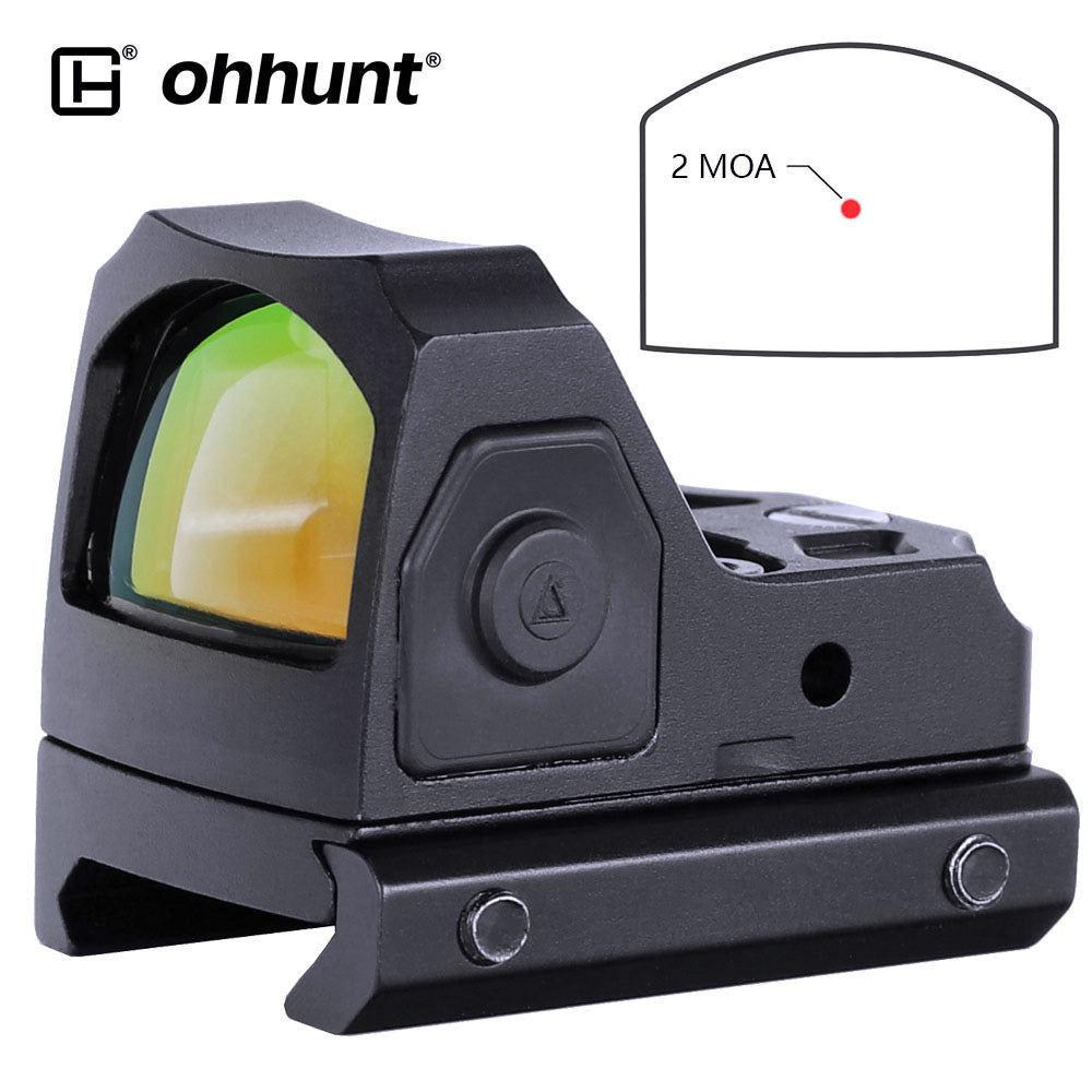 ohhunt® 2 MOA Shake Awake Micro Red Dot Sight 12x Illumination Setting