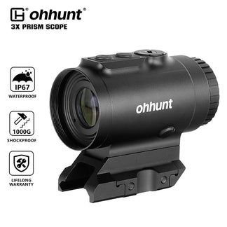 ohhunt® 3X Prism Scope PS N2 with BDC Reticle and Absolute Co-Witness