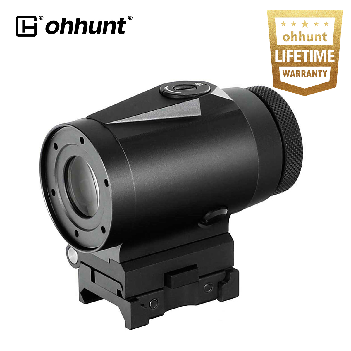 ohhunt® 3X Red Dot Magnifier Long Eye Relief with Flip to Side Picatin