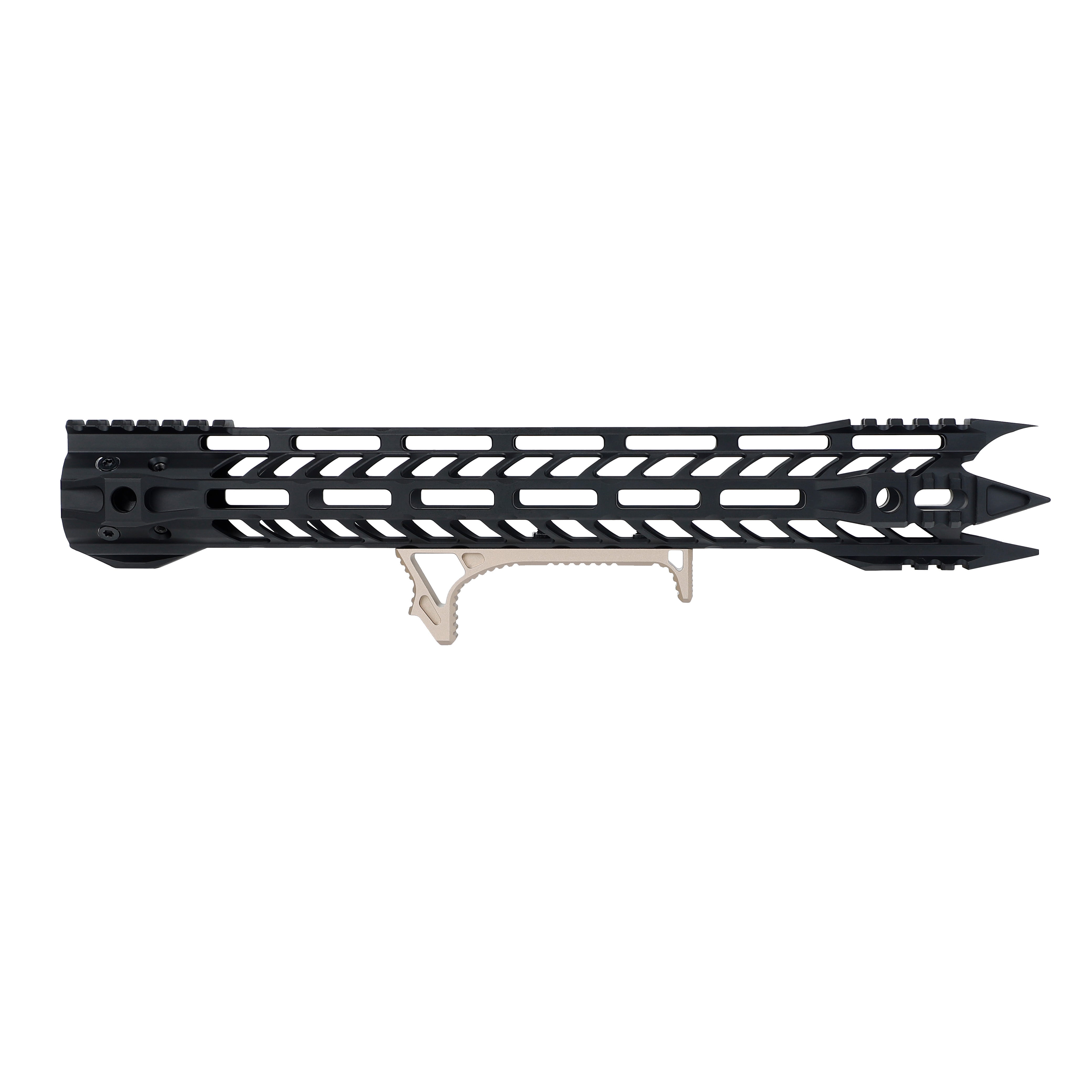 AR-15 Link Curved Handstop Metal Angled Foregrip 4.6" fit M-lok Handgu ...