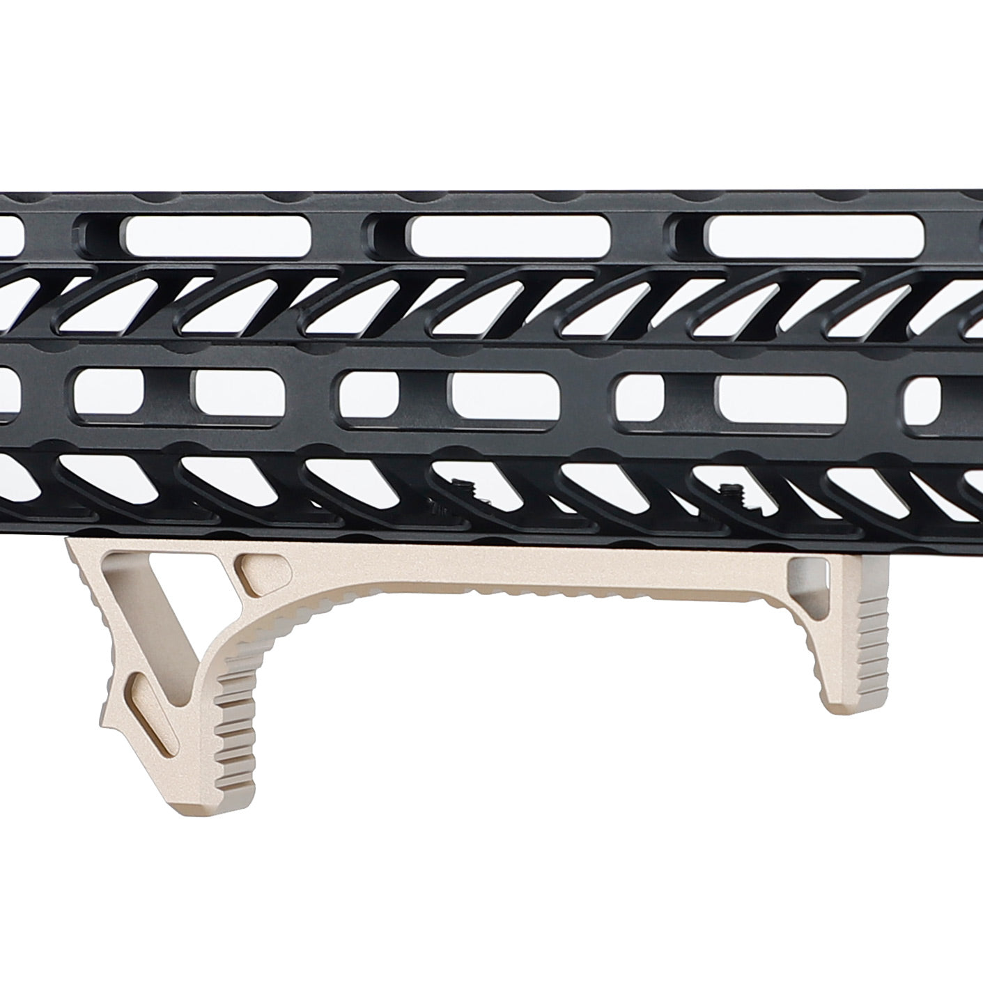 AR-15 Link Curved Handstop Metal Angled Foregrip 4.6" fit M-lok Handgu ...