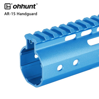 ohhunt® Colorful AR-15 M-lok Free Float Handguard in Desert Tan, Blue,