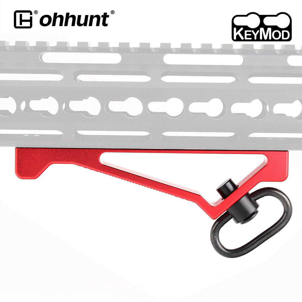 AR-15 Angled Foregrip w/ QD Sling Swivel Combo Aluminum fit Keymod - R ...