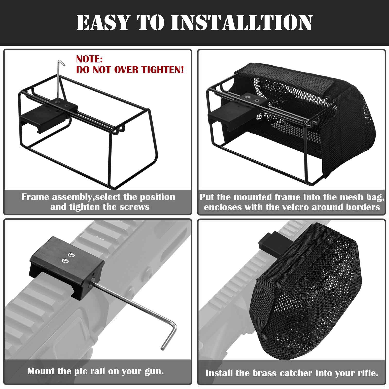 ohhunt Brass Catcher Nylon shell catcher with Picatinny Mount