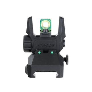 ohhunt® Flip Up Front Rear Sights with Green Red Fiber Optics Dots