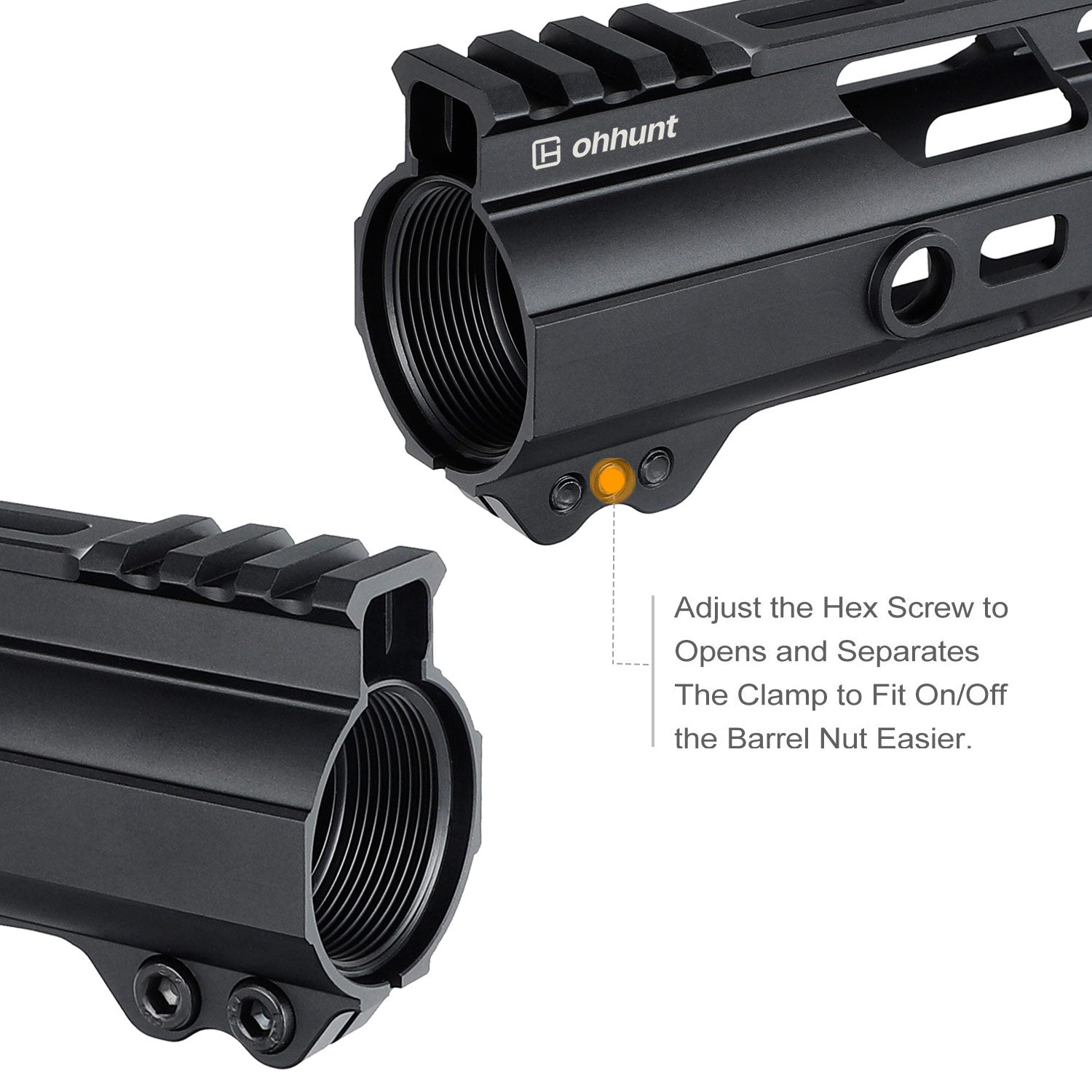 AR-15 Lightweight Free Float M-LOK Handguard 4 7 9 10 12 13.5 15 inch ...