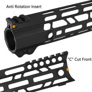 ohhunt® AR-15 Slim & Lightweight M-lok free floating Handguard with "C