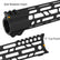 ohhunt® AR-15 Slim & Lightweight M-lok free floating Handguard with "C