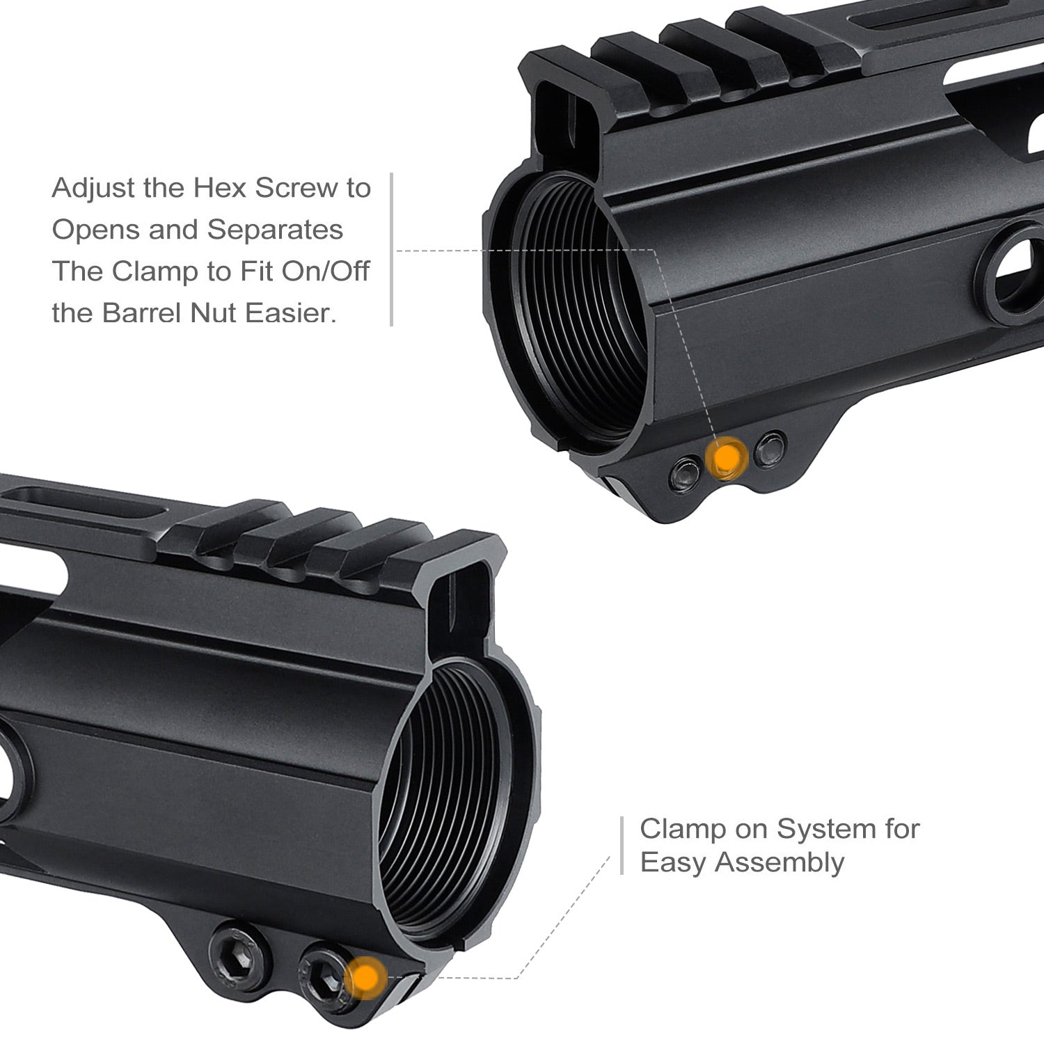 AR-15 7 inch Lightweight Free Float M-LOK Handguard – ohhunt