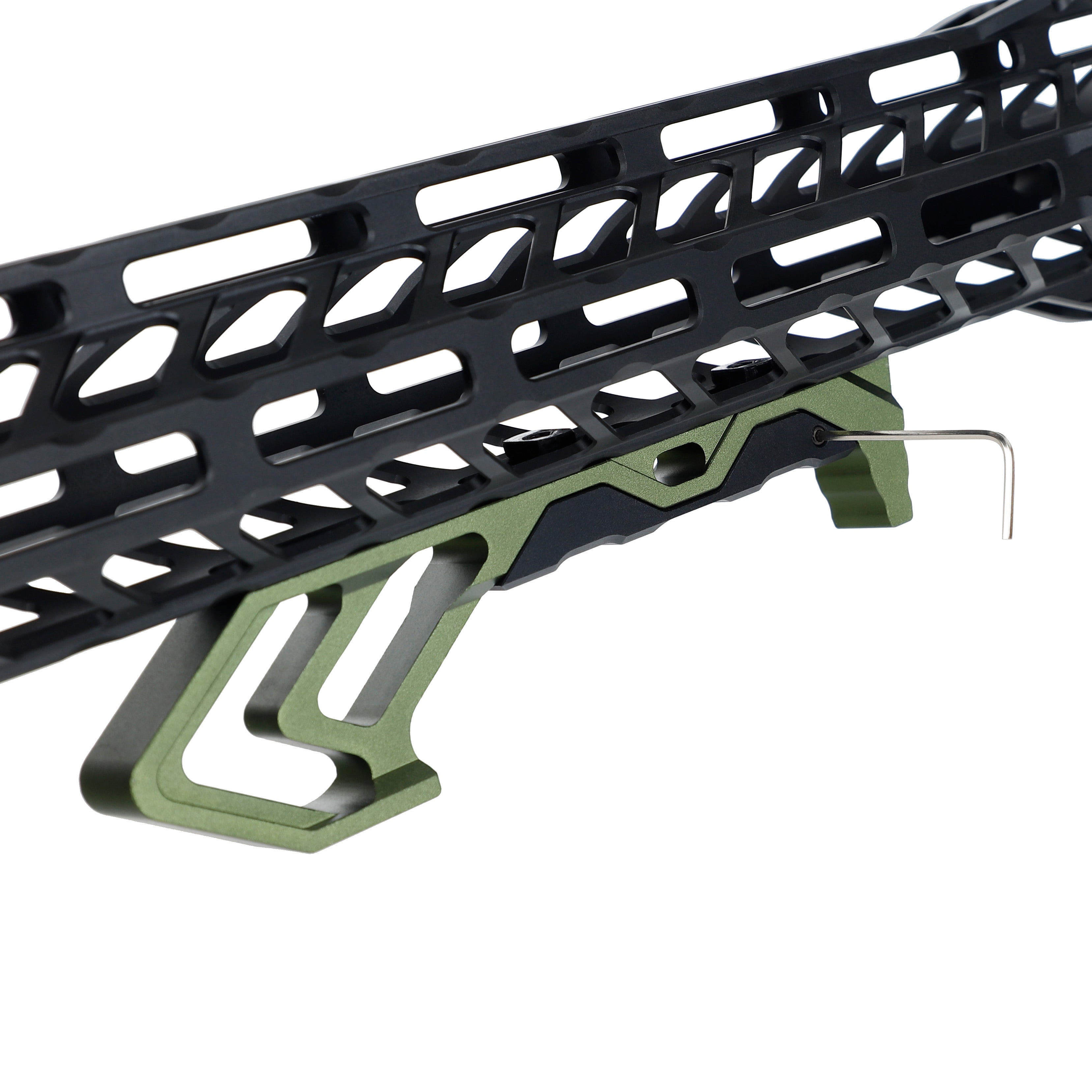 M-LOK Handstop Barricade Stop Aluminum Angled Foregrip for AR-15 AR-10 ...