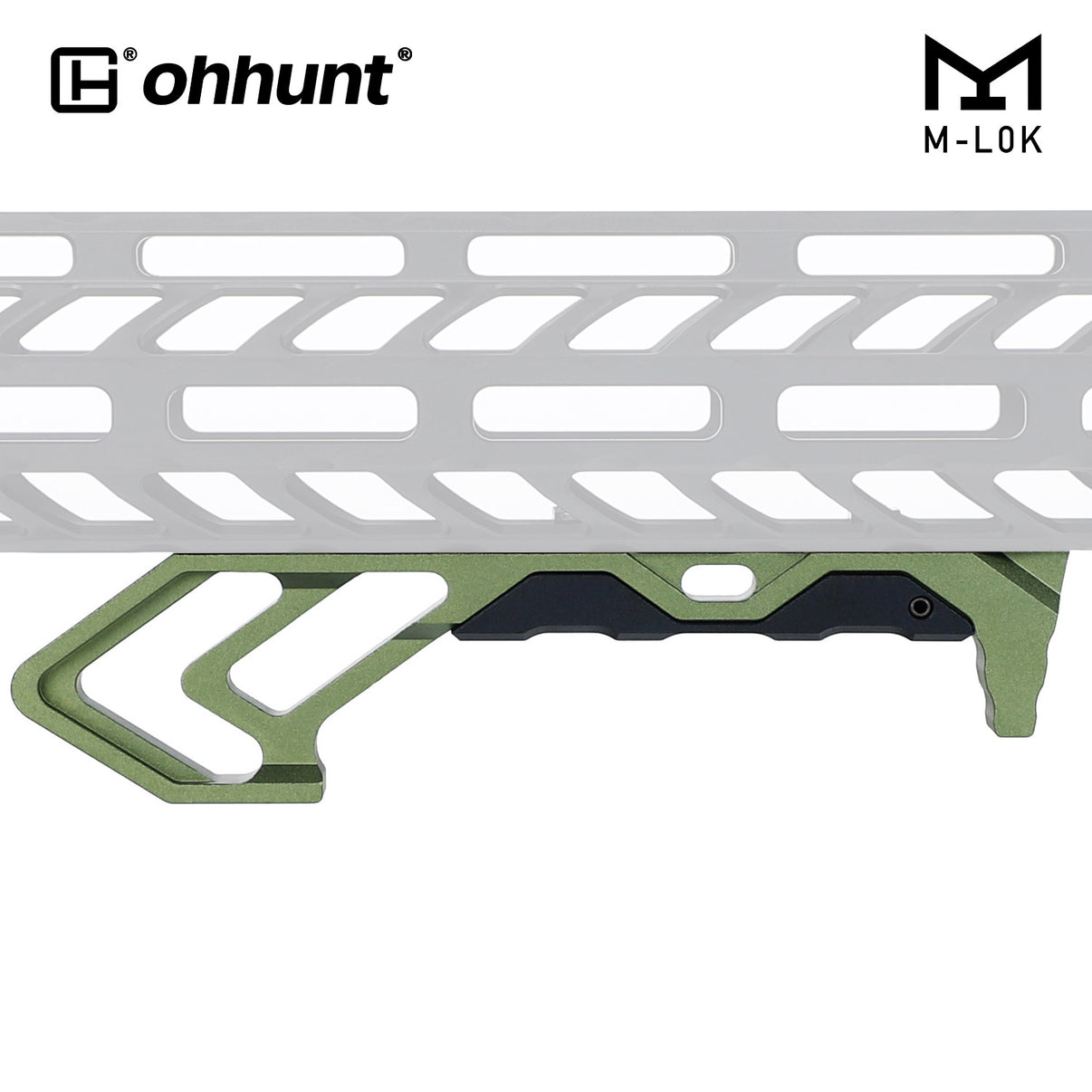 M-LOK Handstop Barricade Stop Aluminum Angled Foregrip for AR-15 AR-10 ...