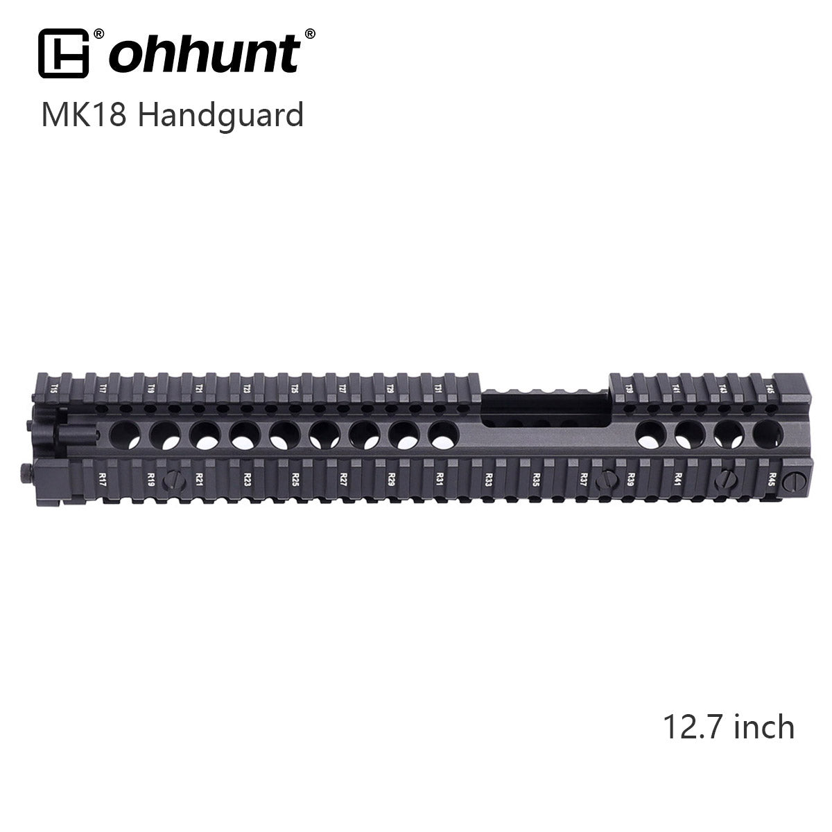 MK18 M4A1 Handguard Quad Rail Two-pieces Design FSP Cutout AR15 M4 M16 ...