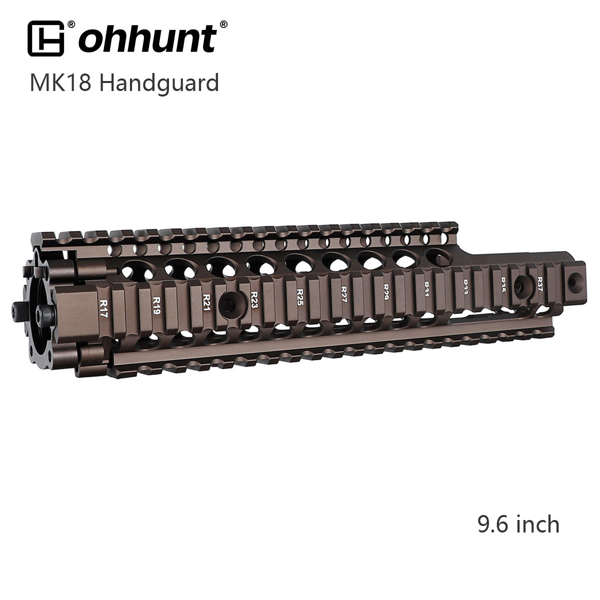 Coyote Tan MK18 Handguard FSP Cutout Quad Rail Free Floating Barrel Tw ...