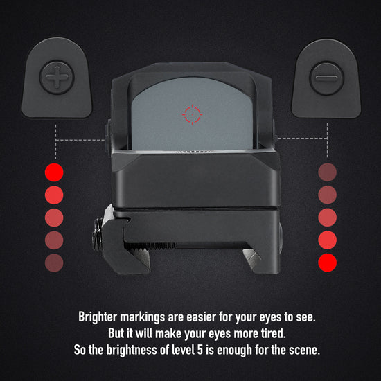 ohhunt® RD 005 Circle Dot Reticle Micro Red Dot Sight with RMR Footpri