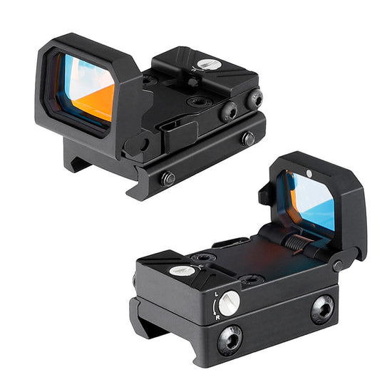 ohhunt® 3 Moa Flip Up Red Dot Sight Mini Folding Reflex Sight with Mou