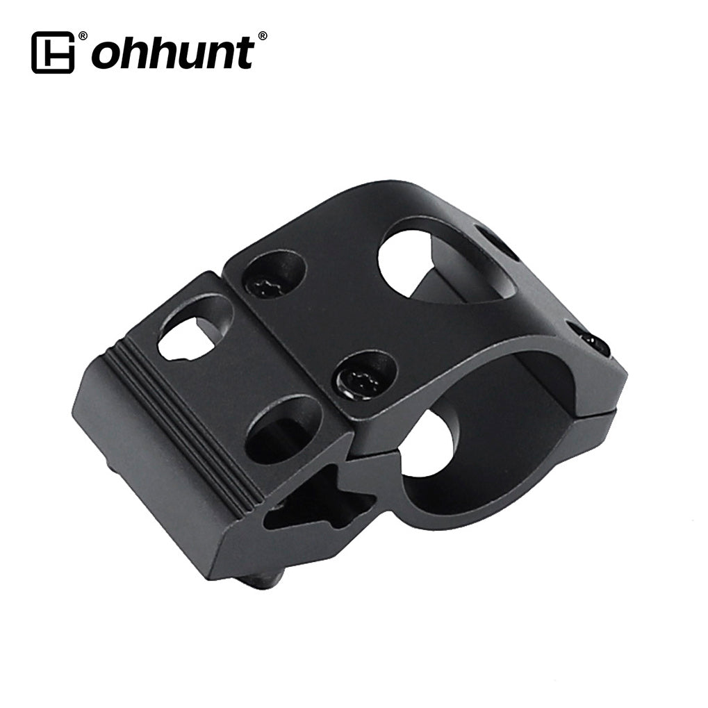 ohhunt 45 degree Offset M-lok Flashlight Mount for 1 inch Diameter Fla