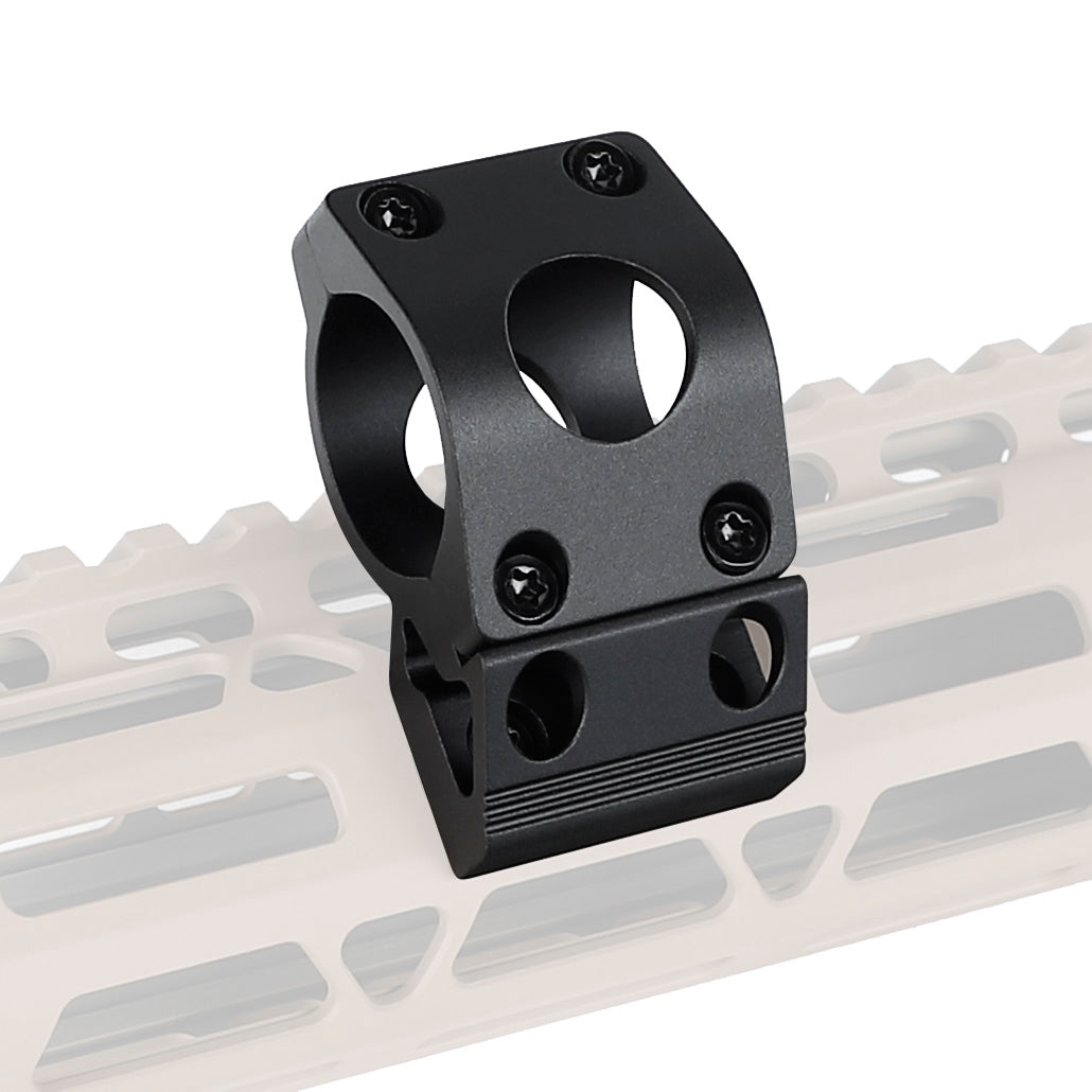 ohhunt 45 degree Offset M-lok Flashlight Mount for 1 inch Diameter Fla