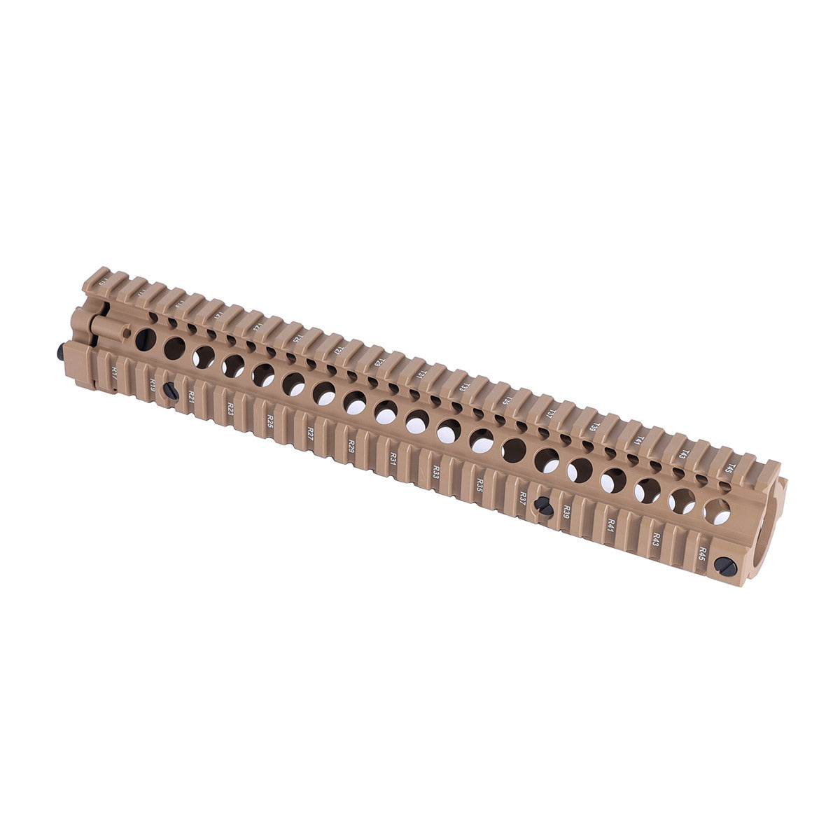 Desert Tan M4A1 Handguard Quad Rail Free Float Two-pieces Design AR-15 ...