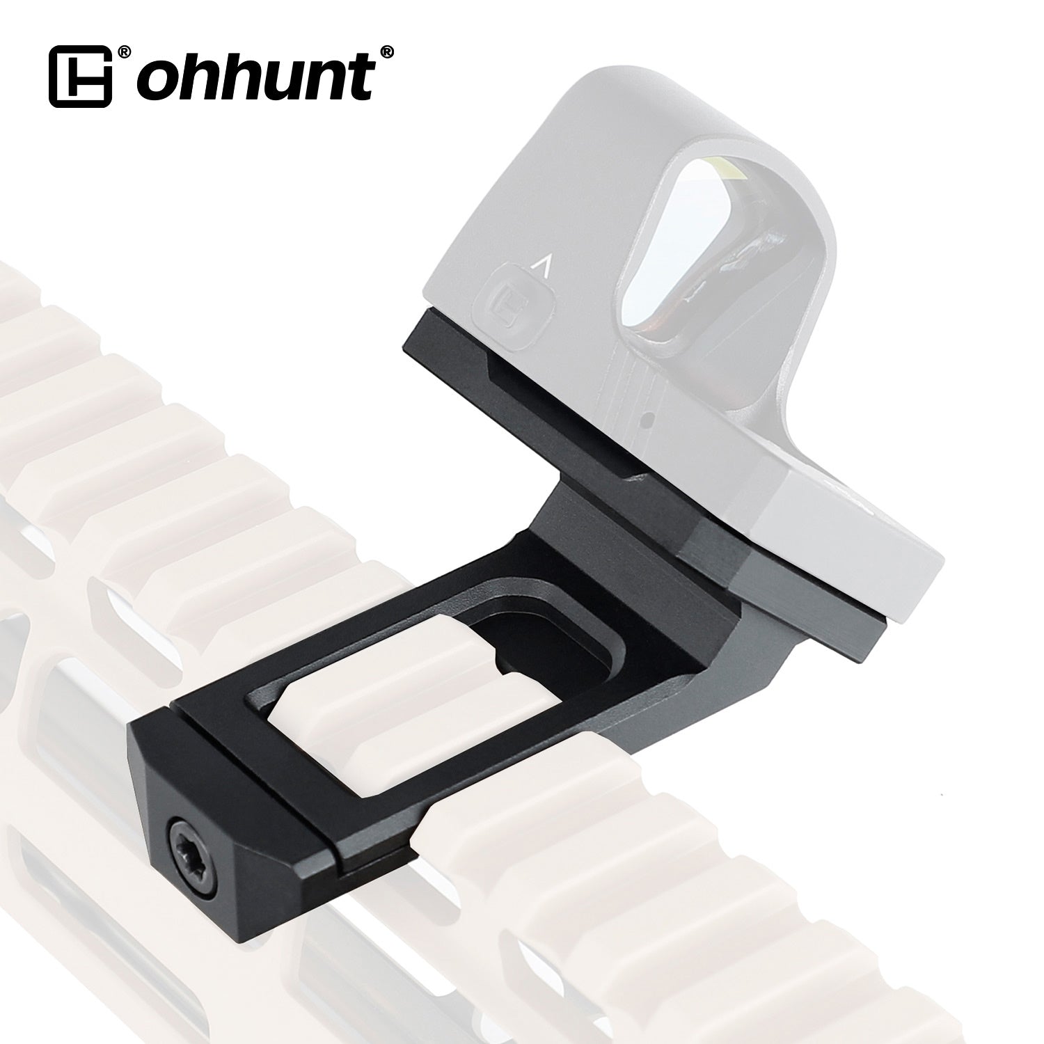 ohhunt® 45° Canted Micro Red Dot Mount RMR Footprint for RMR/SRO/407C/