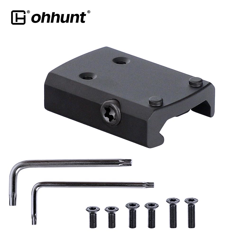 ohhunt® Picatinny Red Dot Mount Adapter Plate RMSc Footprint for Holos
