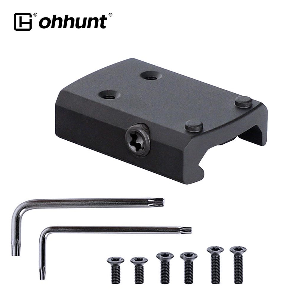 ohhunt® Picatinny Red Dot Mount Adapter Plate RMSc Footprint for Holos