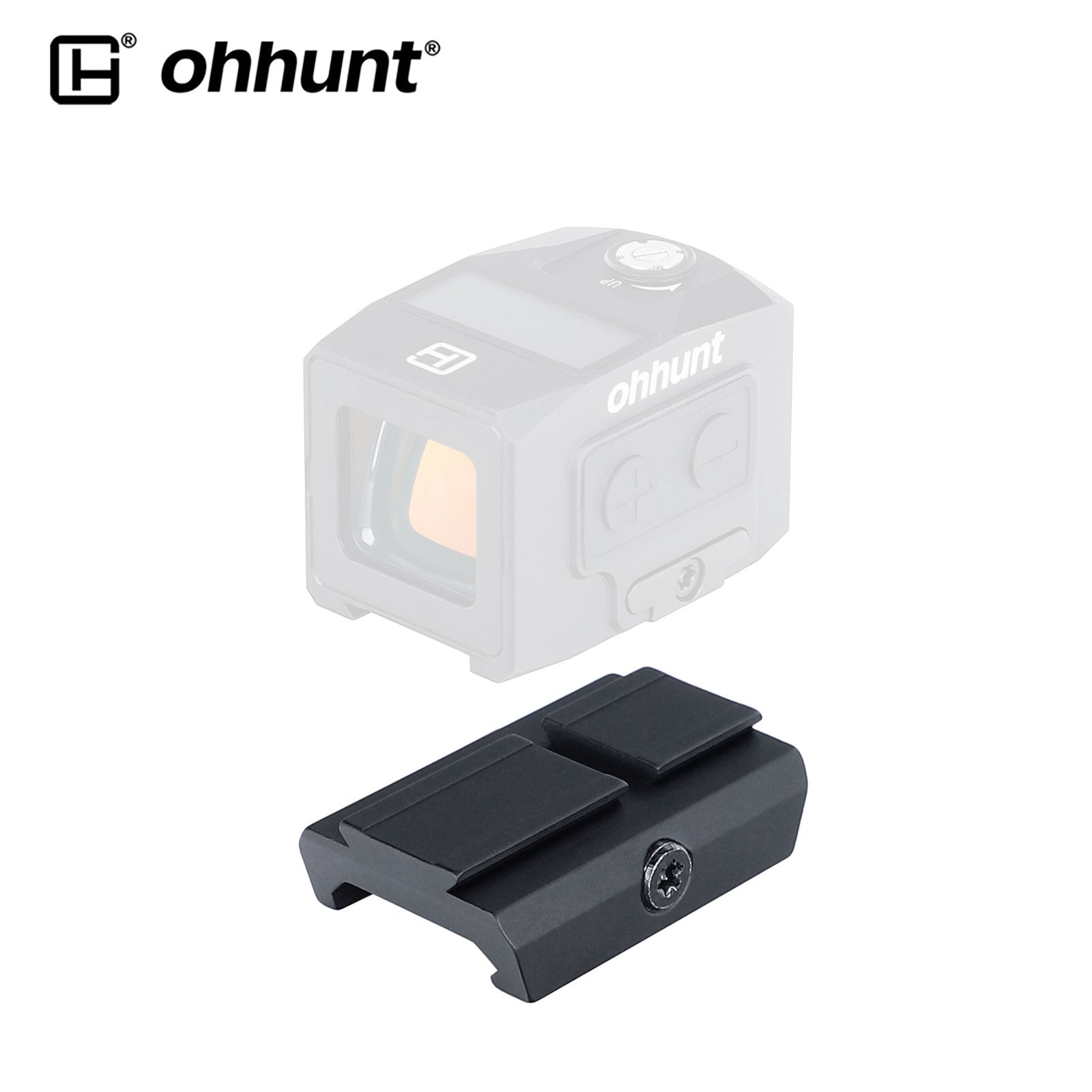 ohhunt® Red Dot Adapter Plate Picatinny Riser Mount T1/2 Footprint Low