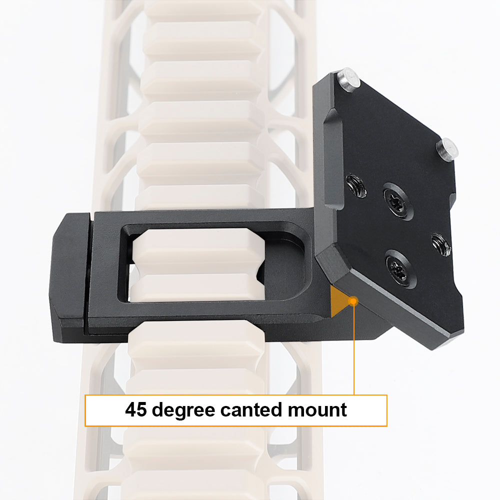 ohhunt® 45° Canted Micro Red Dot Mount RMR Footprint for RMR/SRO/407C/