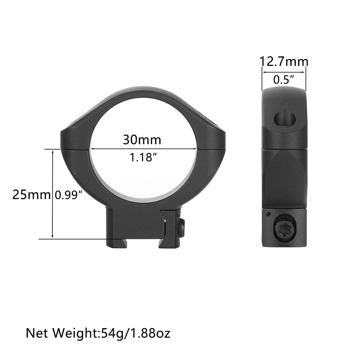 The Most Durable Lightweight 7075-T6 Aluminum Scope Rings for Heavy ...