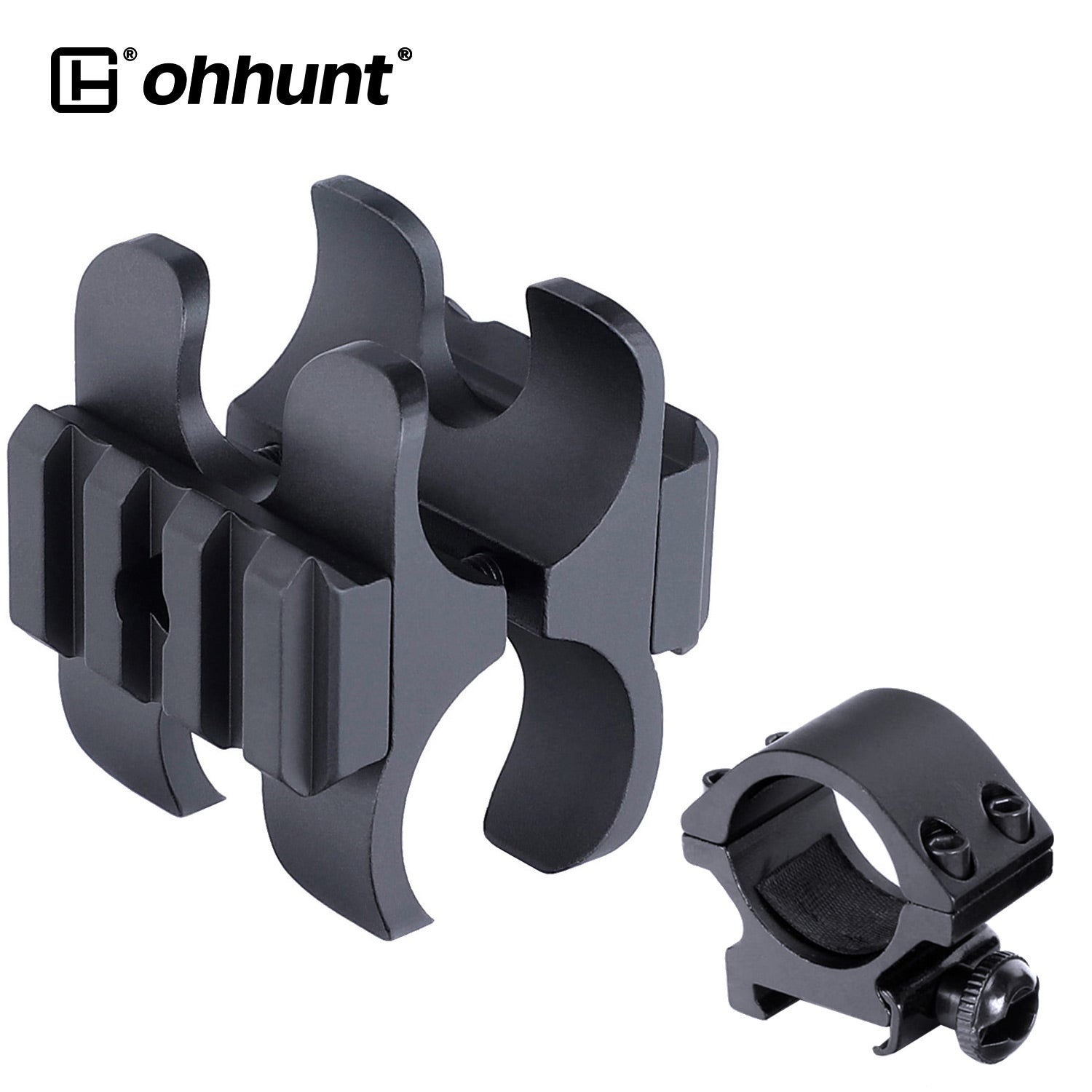 ohhunt® 12Ga Shotgun Barrel Clamp Magazine Tube Clamp with Picatinny R