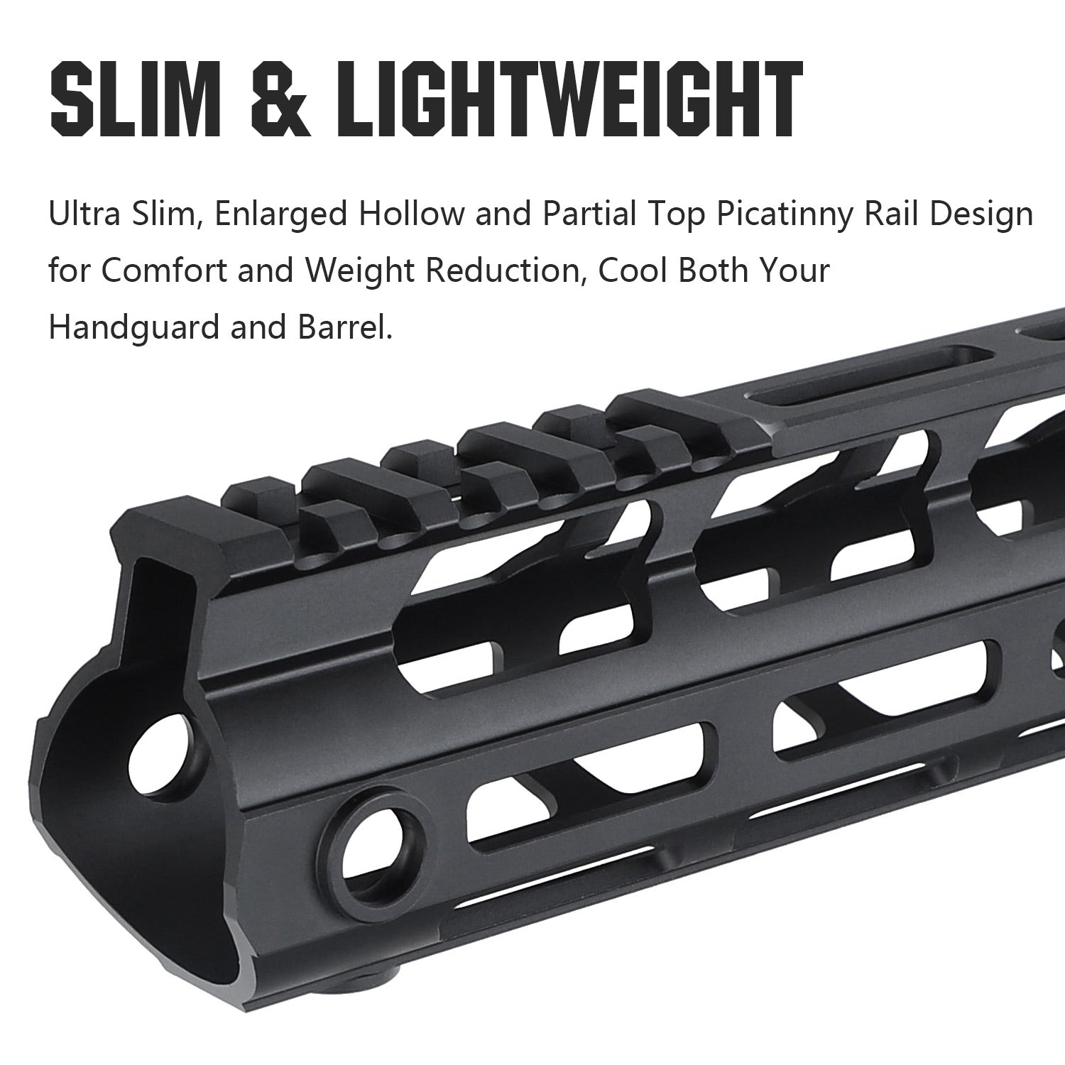 AR-15 Lightweight Free Float M-LOK Handguard 4 7 9 10 12 13.5 15 inch ...
