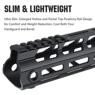 AR-15 Lightweight Free Float M-LOK Handguard 4 7 9 10 12 13.5 15 inch ...