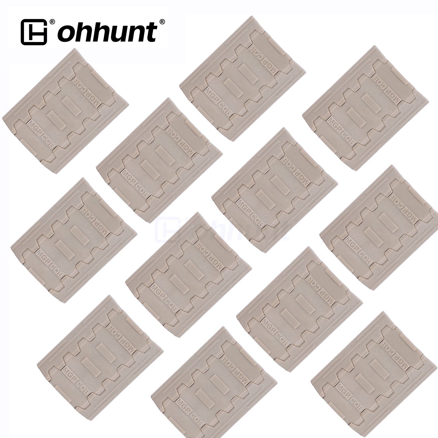 ohhunt® Armour M-LOK Rail Covers Set Polymer Handguard Panel - Tan, Pa