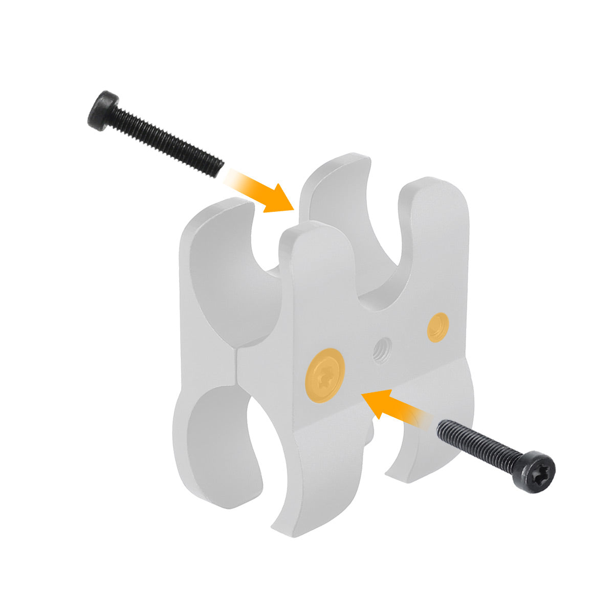 ohhunt® 12-Gauge Shotgun Barrel Clamp Magazine Tube Clamp with 2 Picat