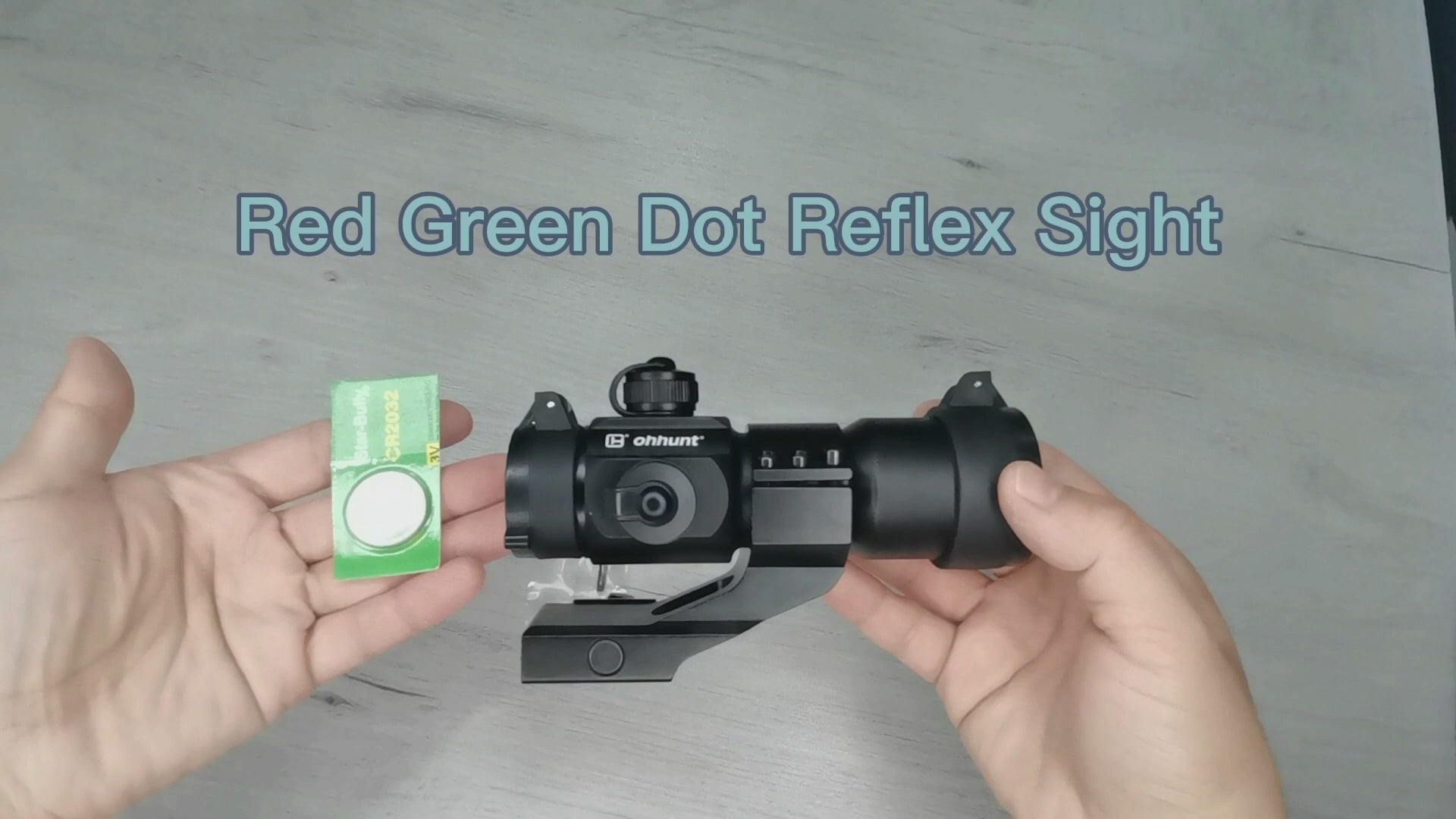 ohhunt 4 MOA Red/Green Reticle Reflex Red Dot Sight with Cantilever Pi