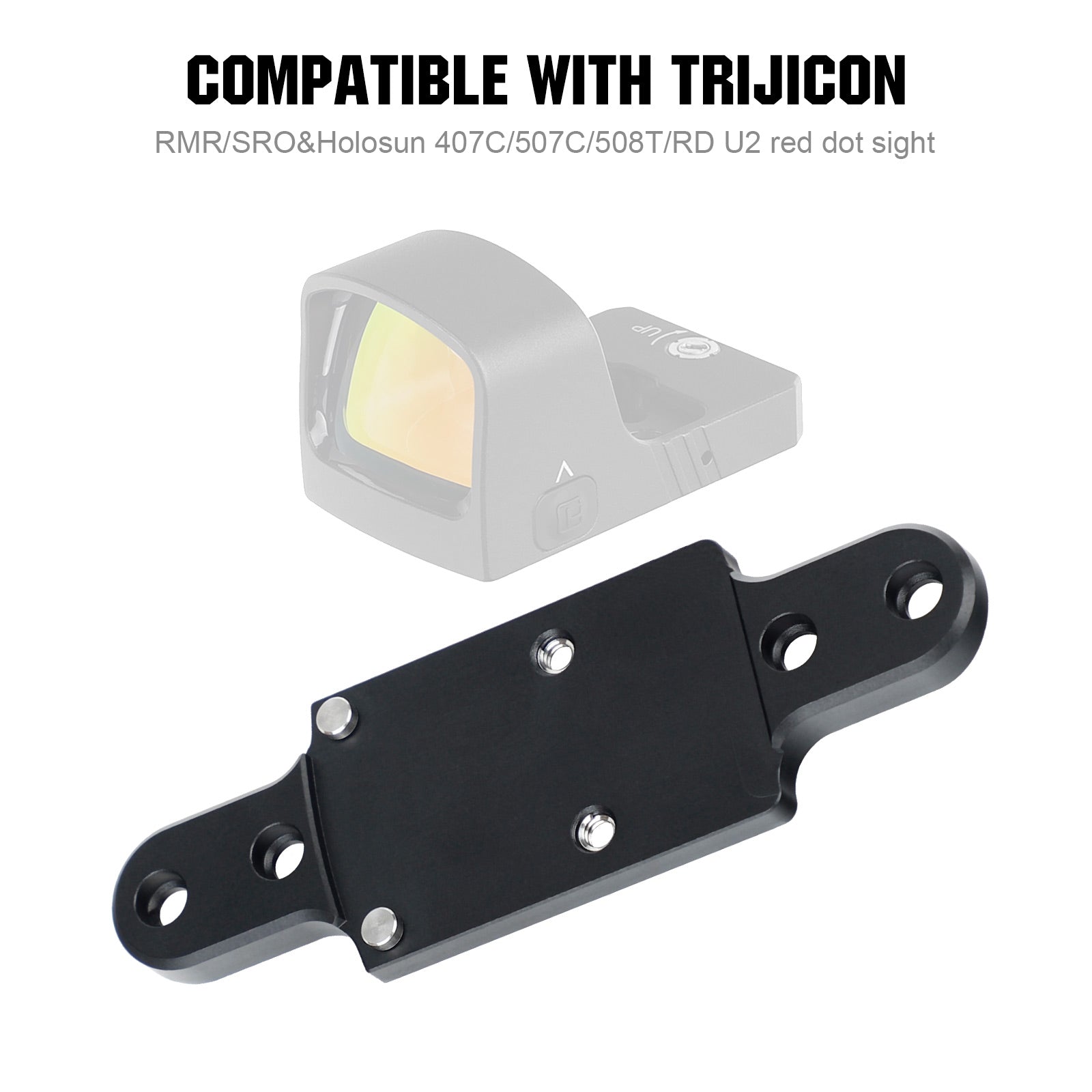 ohhunt® RMR footprint Red Dot Mount Plate Compatible with Mossberg 500