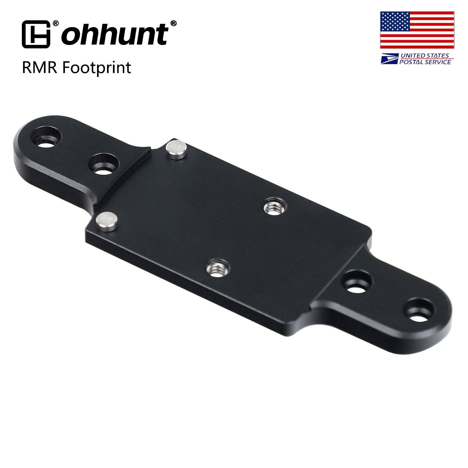 ohhunt® Red Dot Mount Plate fit RMR footprint Optic Holosun 407C/507C