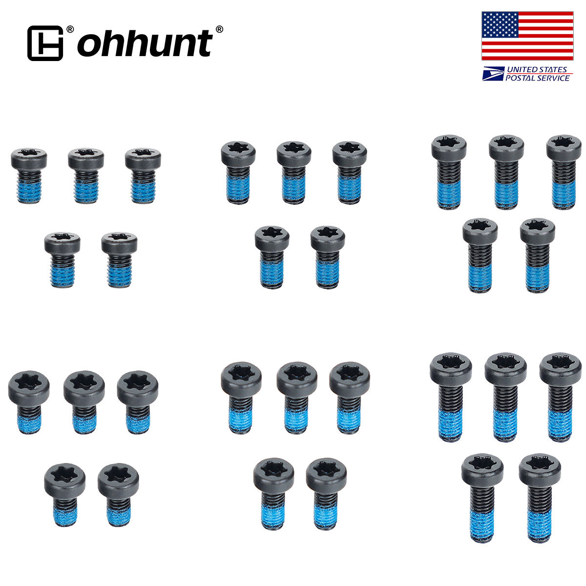 Picatinny Rail Screws Standard Cap Head T15 Torx for Rail Mounts – ohhunt