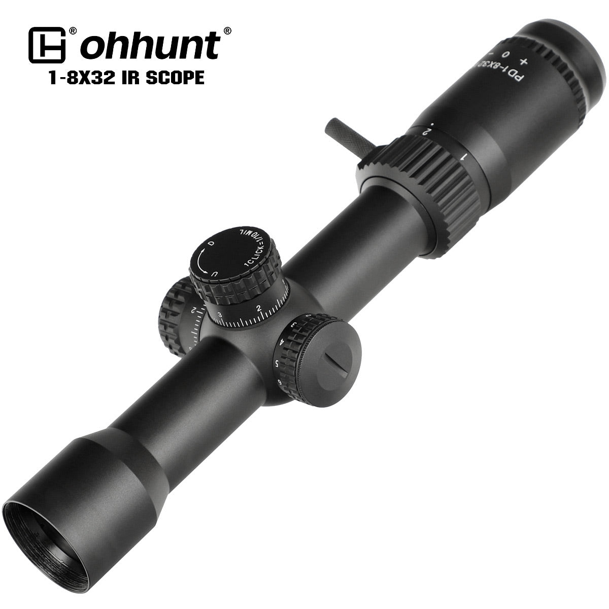 ohhunt® 1-8X32 Compact Rifle Scope SFP Long Eye Relief LPVO Optics