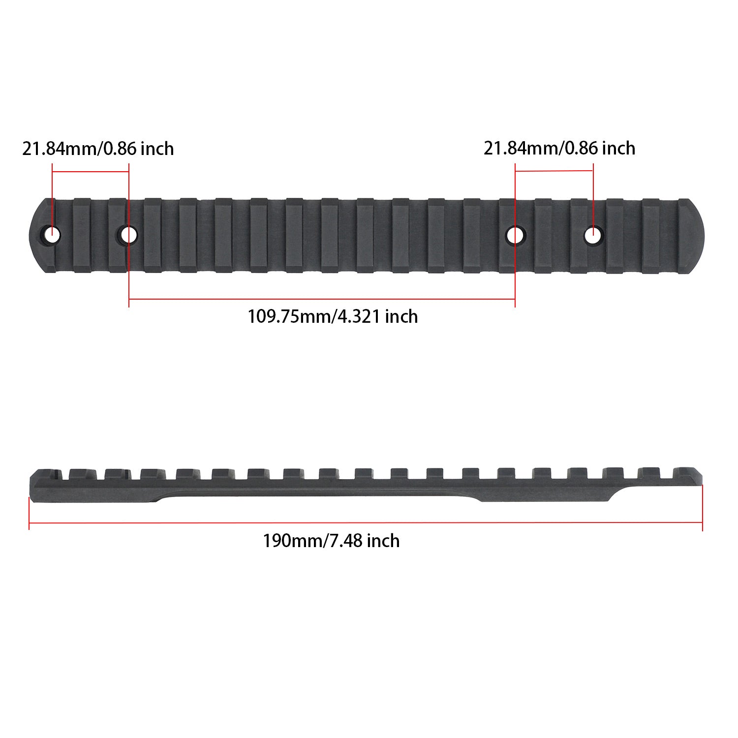 ohhunt® Steel Picatinny Rail Scope Mount for Savage Edge, Savage Axis