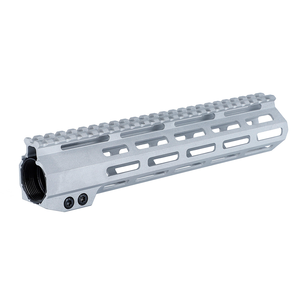 Unbranded AR-15 10" M-lok Raw Handguard Free Float, Silver Color – ohhunt