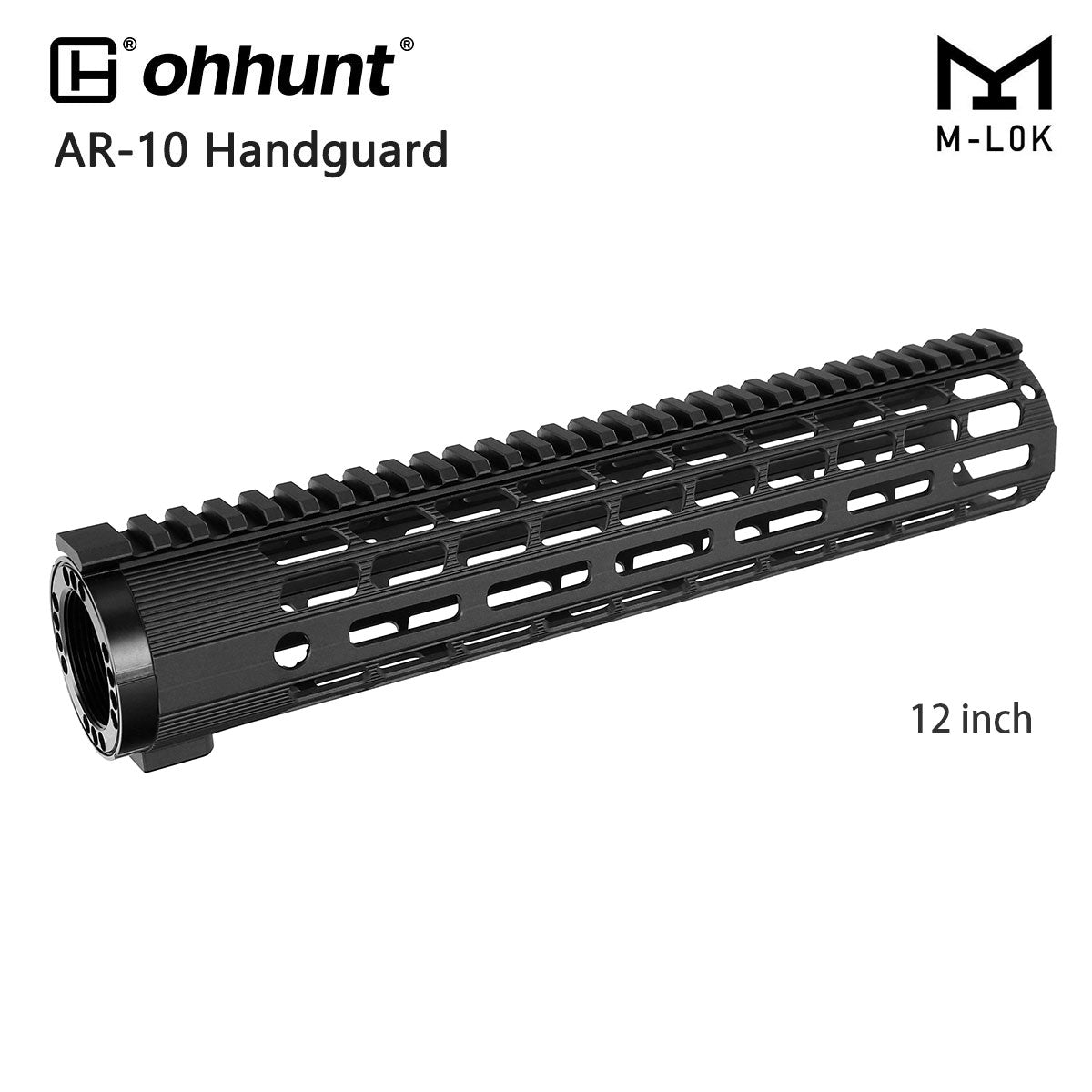 Ultra Light AR10 .308 M-lok Free Float Handguard - 12 inch – ohhunt