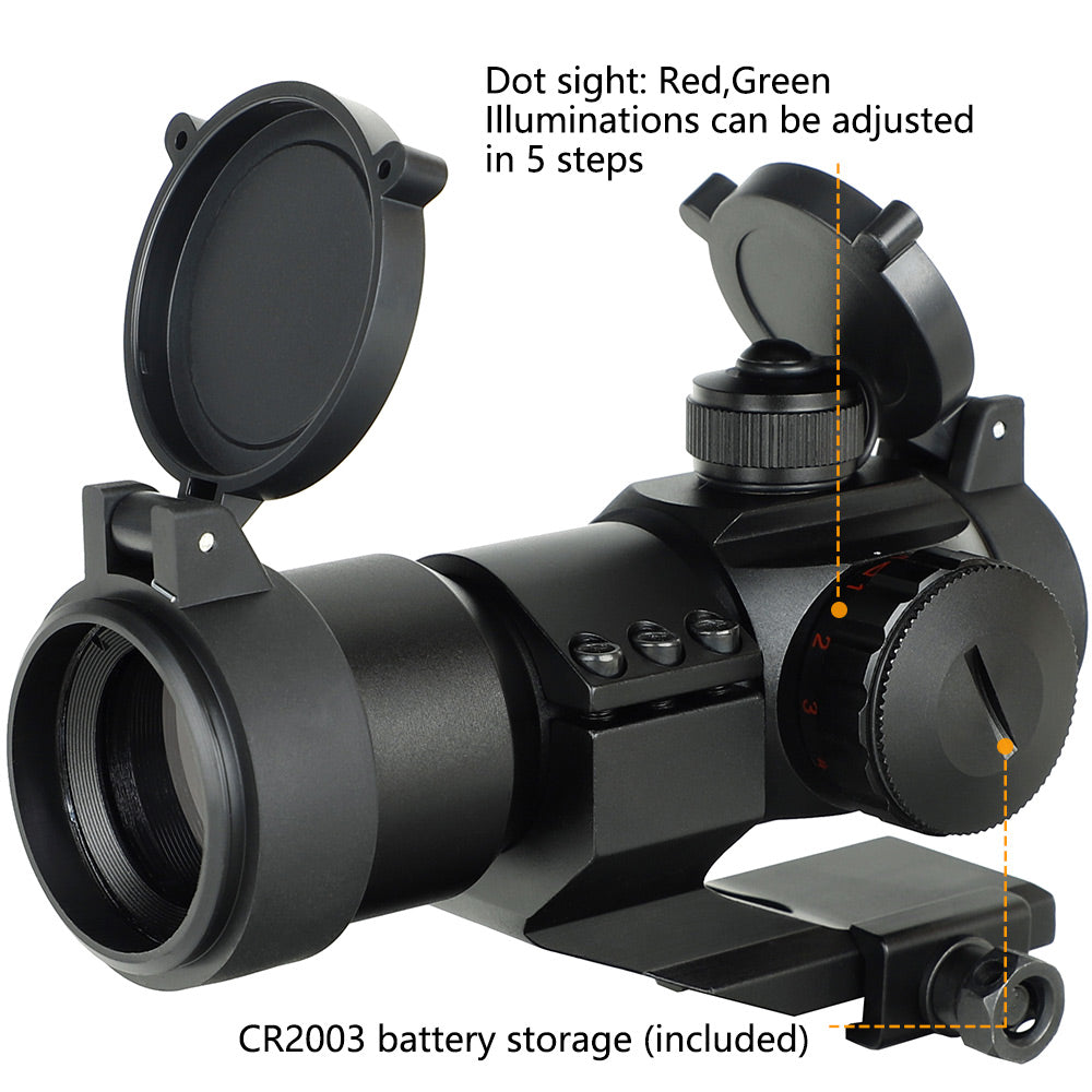 ohhunt 4 MOA Red/Green Reticle Reflex Red Dot Sight with Cantilever Pi