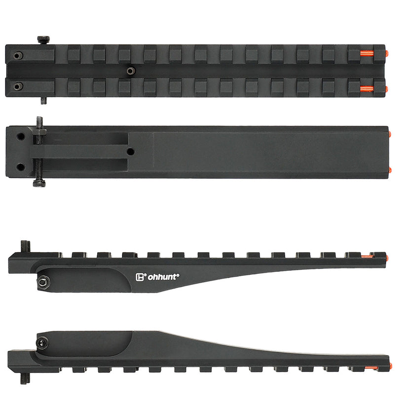 ohhunt® AK 47/74 Rear Sight Rail Mount with Fiber Optic for Red Dot Si