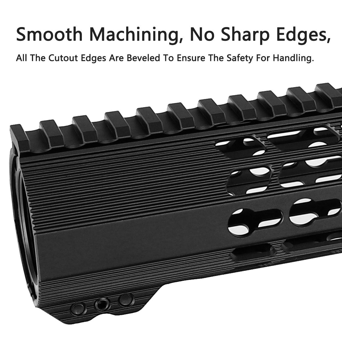 AR10 LR308 Lightweight Keymod Handguard with Barrel Nut - 15 inch – ohhunt