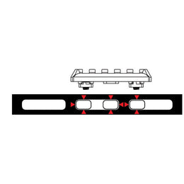 M-LOK Screw T-Nut Replacement Set mlok Hardware for Rail Sections 10-P# ...