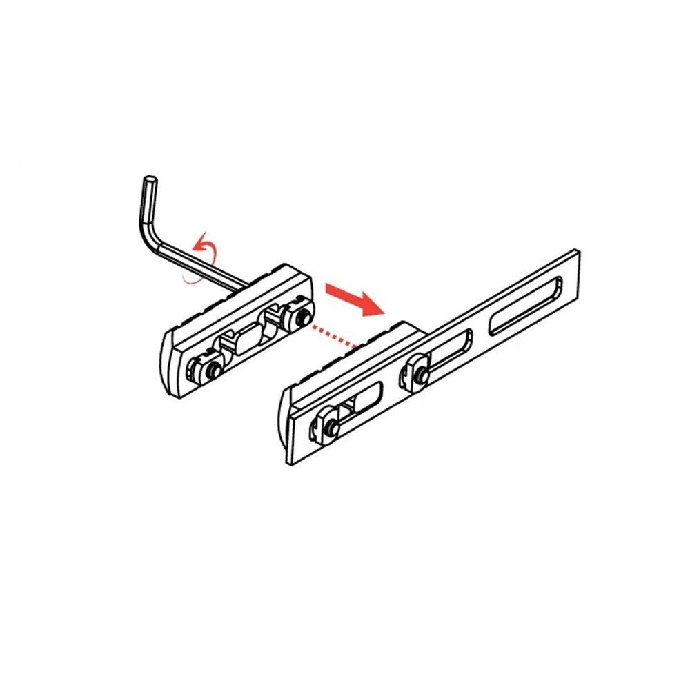 M-LOK Screw T-Nut Replacement Set mlok Hardware for Rail Sections 10-P ...