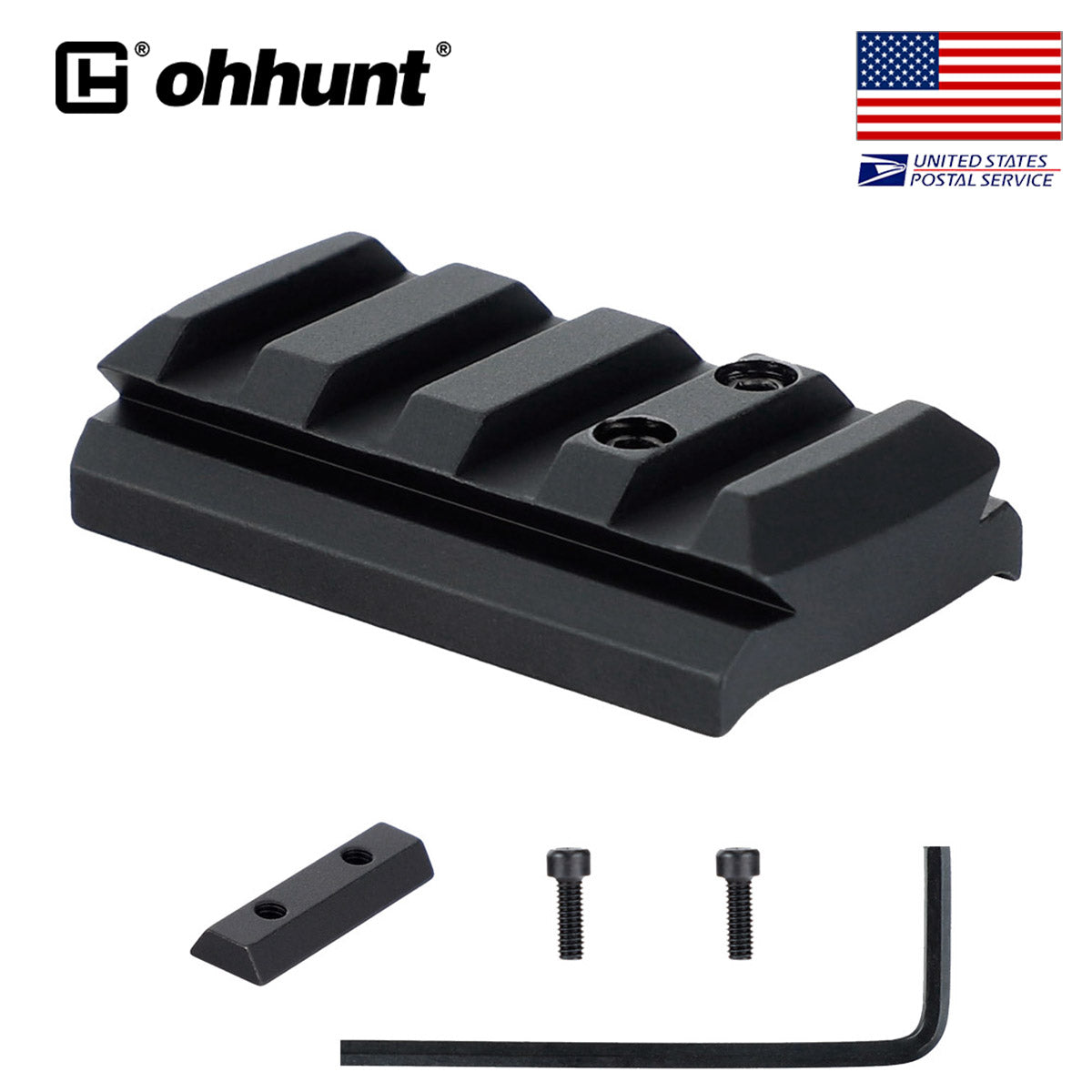 Red Dot Sight Mount Plate for Install Pistol GLock RMR RMS Doctor OTW ...