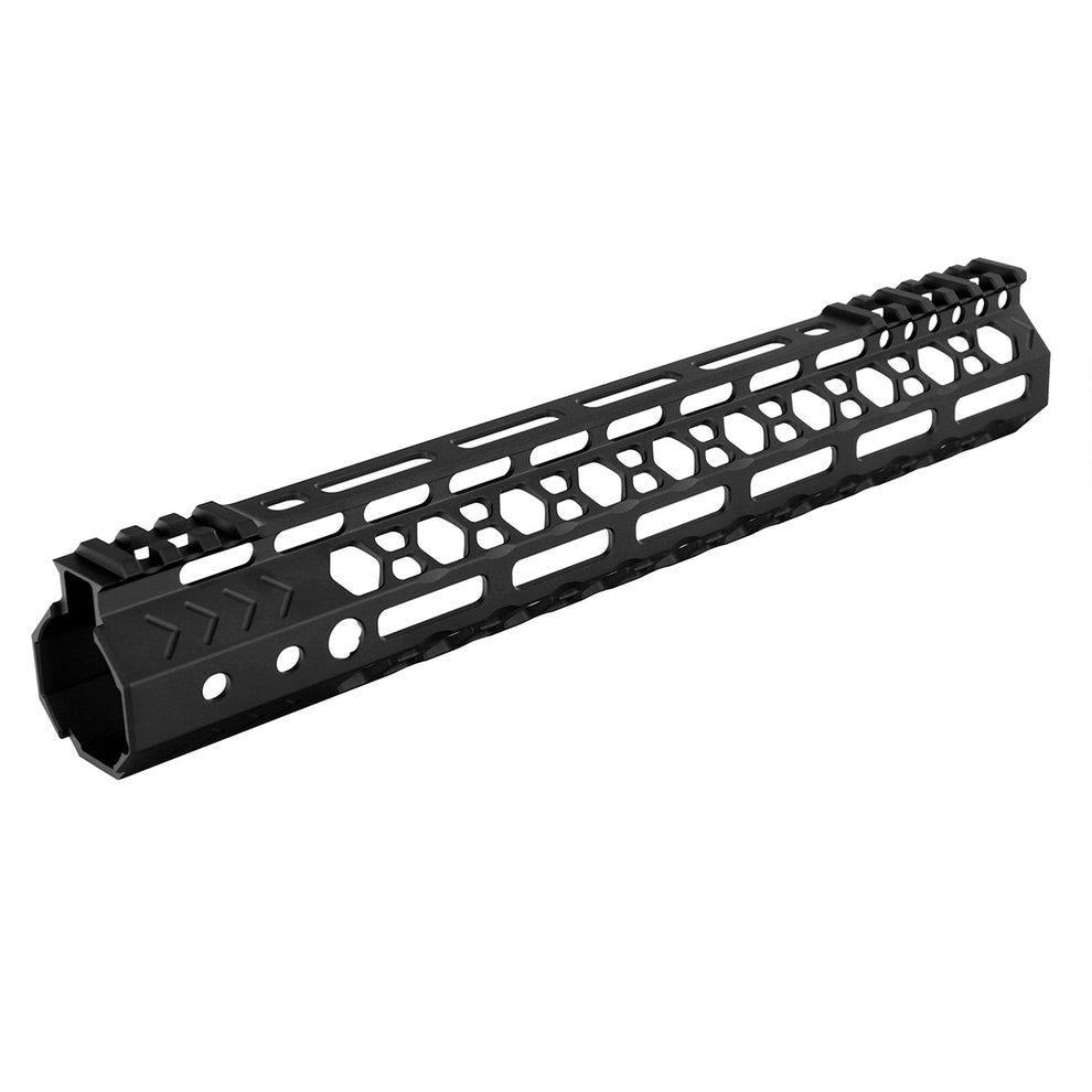 ohhunt AR-15 12" Ultra Light Hex Free Float M-lok Handguard with Steel